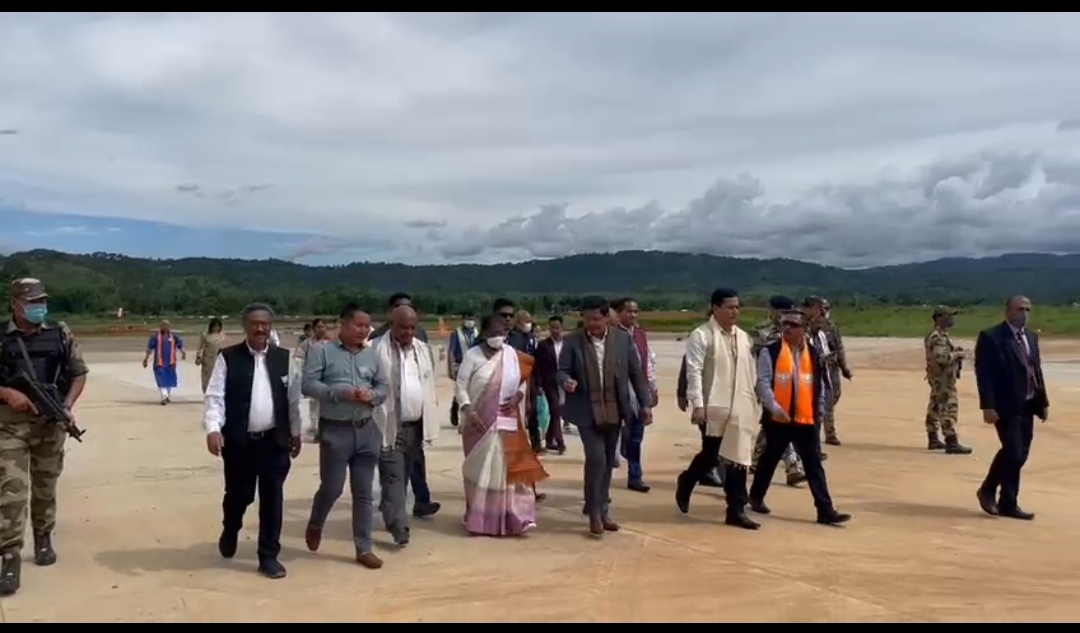 Presidential candidate arrives in Umroi - Meghalaya Monitor