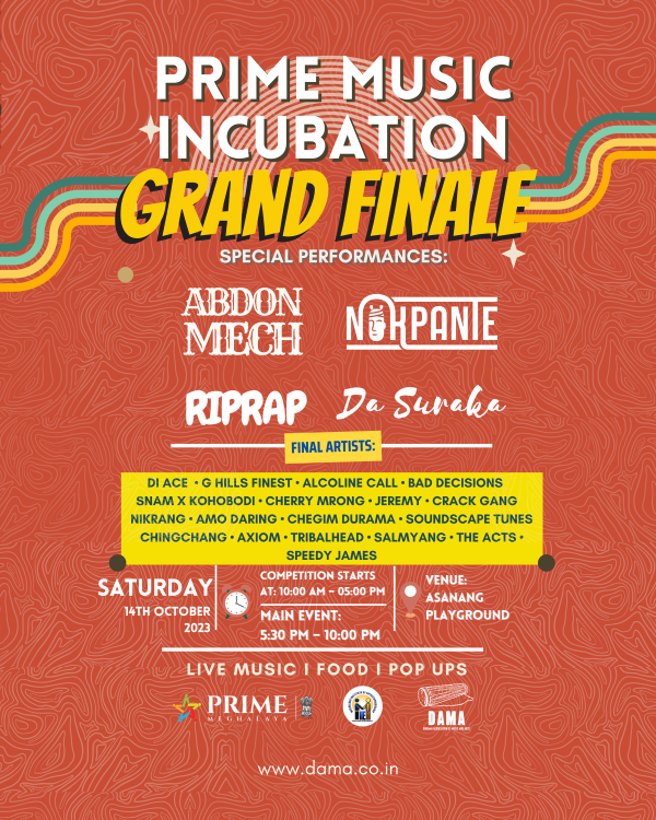 PRIME Music Incubation Grand Finale on October 14 - Meghalaya Monitor