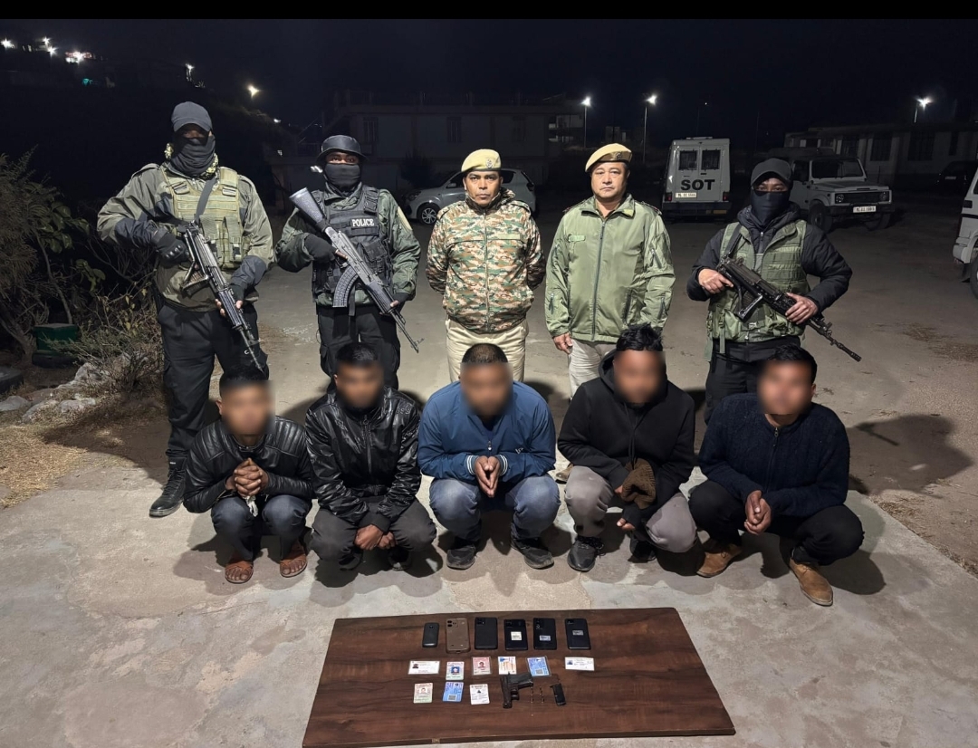 Five-member criminal gang held with gun - Meghalaya Monitor